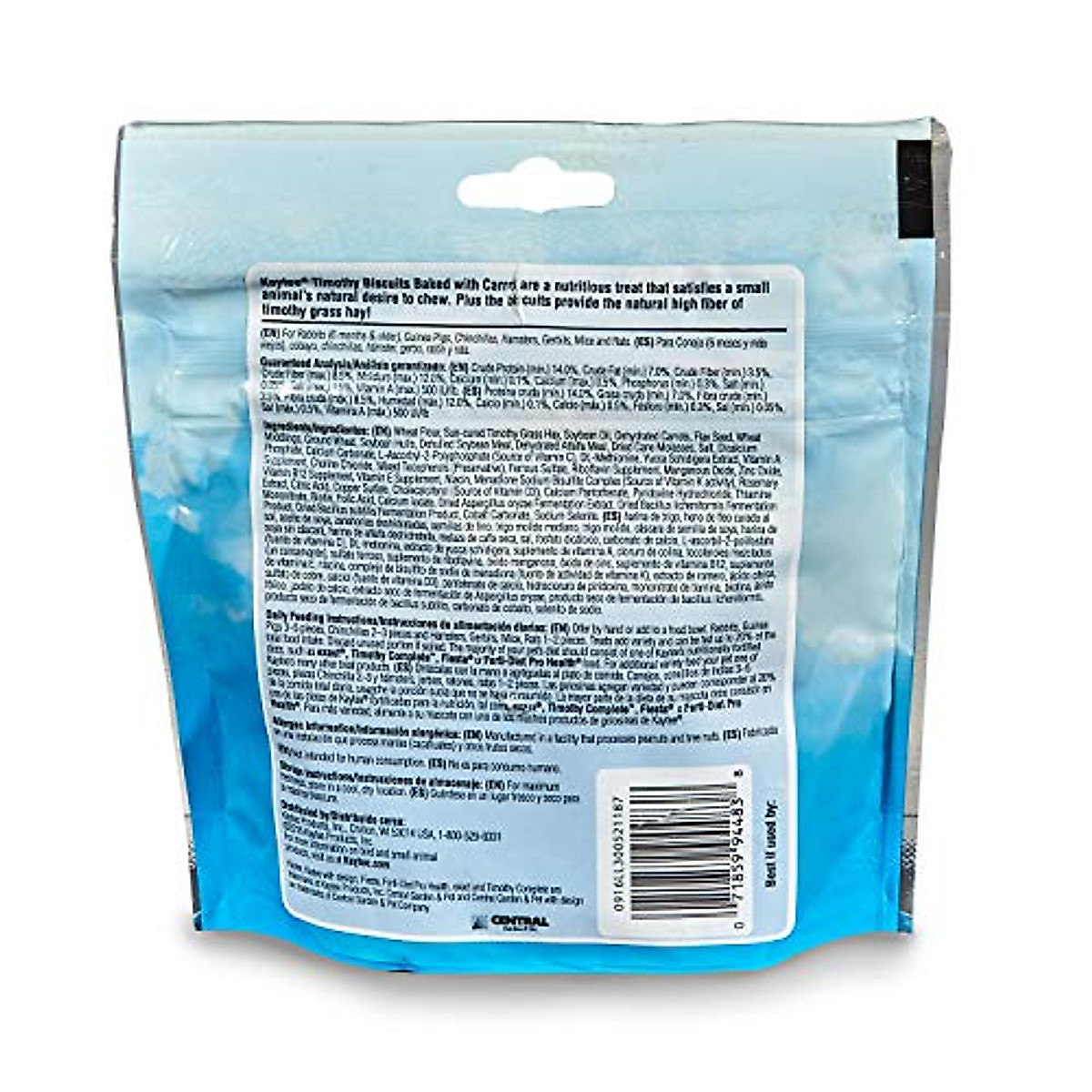 Kaytee Timothy Biscuits Baked Treat, Carrot, 4 oz