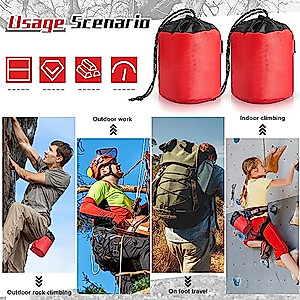 Tanlade 2 Pcs Arborist Throw Bag Throw Line Storage Bag Drawstring Safety Throw Rope Rescue Bag for Tree Rock Climbing High Limb Throwing
