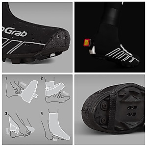 GripGrab RaceThermo X Waterproof Winter Gravel MTB Cycling Shoe Covers Neoprene Offroad Cold Weather Biking Overshoes