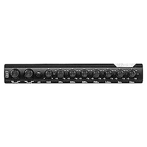 DS18 EQX7 Equalizer 7 Bands with auto Hi/Lo line Selector, Two Rear inputs (Main and Aux), 8 Volts Front, Rear and Sub Output