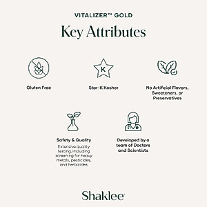 Shaklee - Vitalizer™ Gold: Advanced Nutrition for Adults Over 50 - Vitamins, Minerals, Phytonutrients, Omega-3s, Probiotics & More - Feel Healthier Every Day - 30 Vita-Strips®