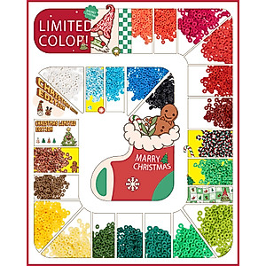 Deinduser Clay Beads Bracelet Making Kit, 6000pcs Cute Clay Bead Set, DIY Crafts Gifts for Girls Kids Age 6-12