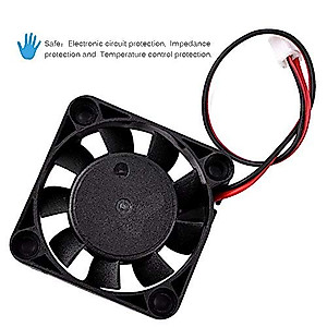 UCEC 40mm Fan DC 24V Small Brushless Cooling 4010 Axial Fan 40x40x10MM 2Pin for Computer Case 3D Printer Extruder Humidifier and Other Small Appliances - 2 Pack