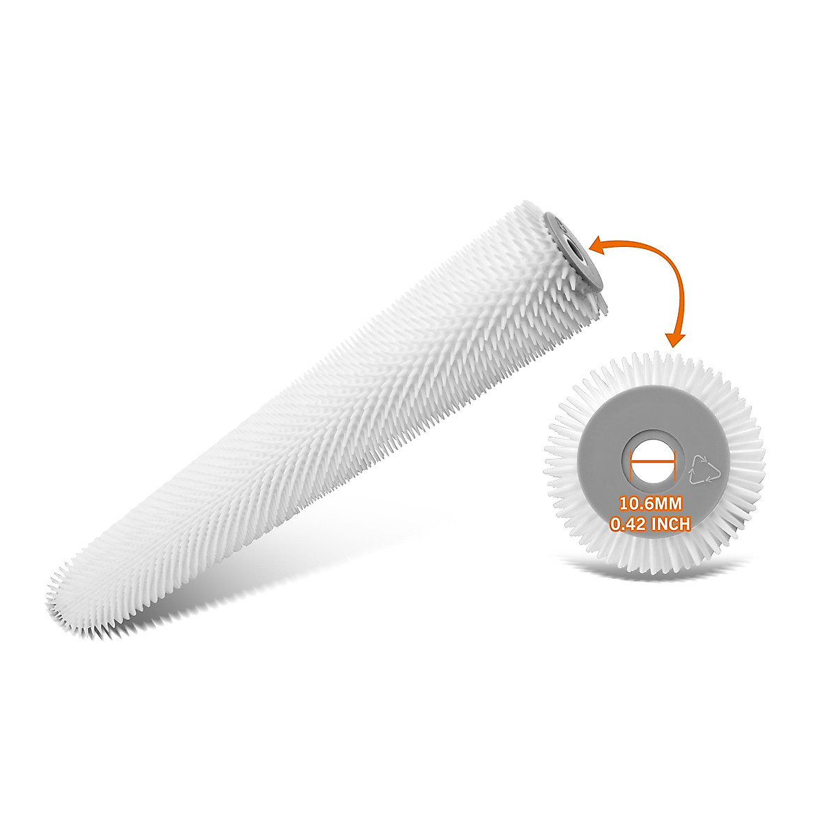 ROLLINGDOG Spiked Roller-Epoxy Floor Spiked Roller for Self Leveling Concrete,Spiked Screeding Compound Roller for Cement Concrete Paint (450mm)