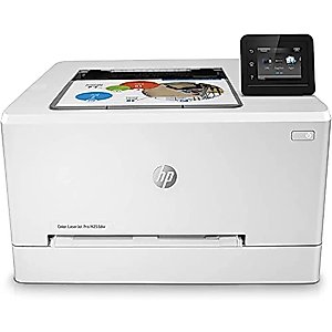 HP Color Laserjet Pro M255dw Wireless Laser Printer-Remote Mobile Print, Auto Duplex Printing，22 ppm, 250-Sheet，Compatible with Alexa, White- WULIC Printer Cable.