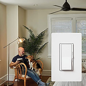 Lutron Diva Quiet 3-Speed Fan Control, 1.5 Amp Single Pole/3-Way with Wallplate, DVWFSQ-FH-WH, White