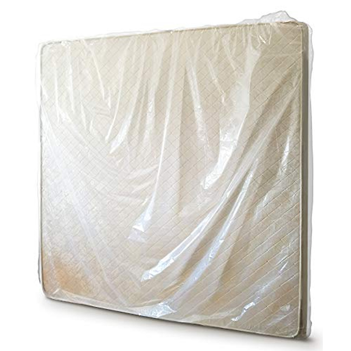 ComfortHome 4 Mil Extra Thick Sealable Mattress Bag with Adhesive Strip for Moving and Storage, Heavy Duty, Fits King and Cal King, 1-Pack