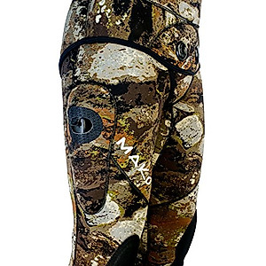 MAKO Spearguns Mens Spearfishing Wetsuit 3D Yamamoto Reef Camo 5mm 2 Piece (Large)