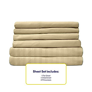 Twin Size Bed Sheets - 4 Piece 1500 Supreme Collection Fine Brushed Microfiber Deep Pocket Twin Sheet Set Bedding - 1 EXTRA PILLOW CASES, GREAT VALUE, Twin, Dobby Sage