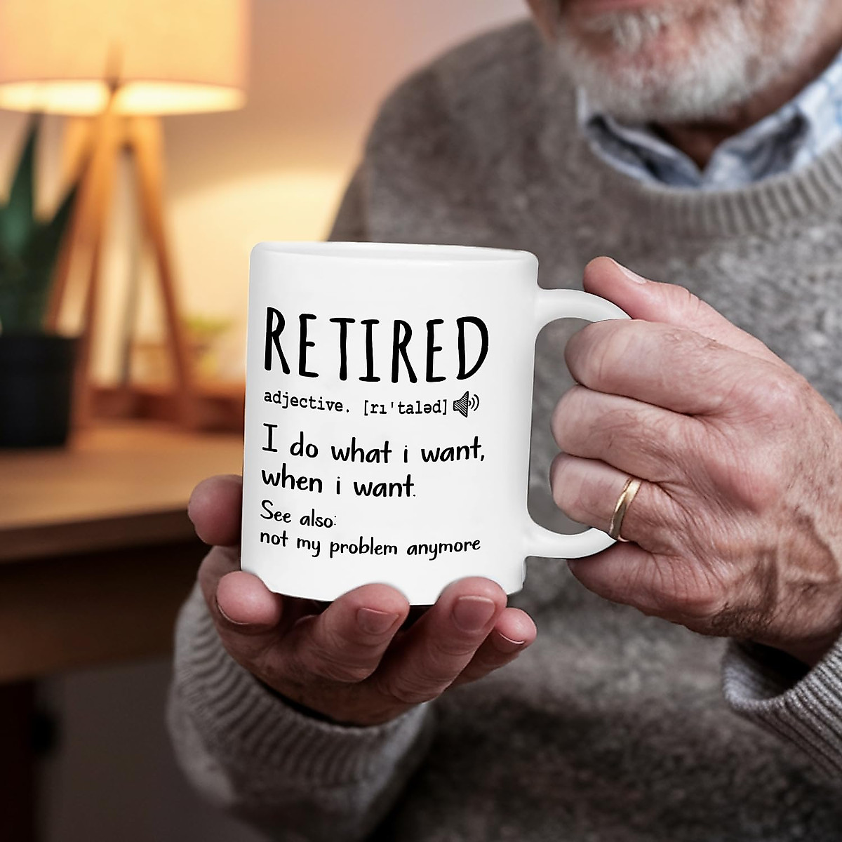 Retirement Coffee Mug For Men Women, Happy Retirement Mug 11 Oz With Keychain - Retired Coffee Cup, Retirement Gifts For Coworkers Friends Boss Family, Birthday Christmas Gift For Retired Man Woman