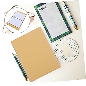 JEWEDECO 1 Set notebook blank unlined journals make your own book monthly organizer book stationery notepad schedule notepads small sketchbook Magazine child portable paper white