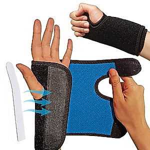 RiptGear Carpal Tunnel Wrist Brace Support - Adjustable Wrist Brace for Women and Men - Hand & Wrist Splint Compression Support for Tendonitis Wrist Brace for Carpal Tunnel - Left Hand