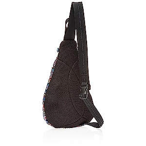 Sakroots Women's Go Sling Backpack in Nylon Eco Twill, Pink Mojave Canyon, One Size