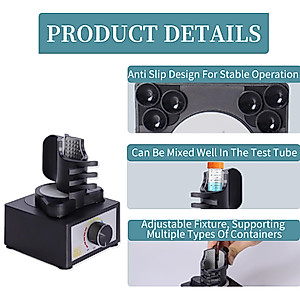 2400RPM Vortex Mixer Model Paint Shaker Mix Up to 100ML Adjustable Speed for Hobby Acrylic Paints,Nail Polish,Pigment,Eyelash Glue Adhesives,Testing Tubes