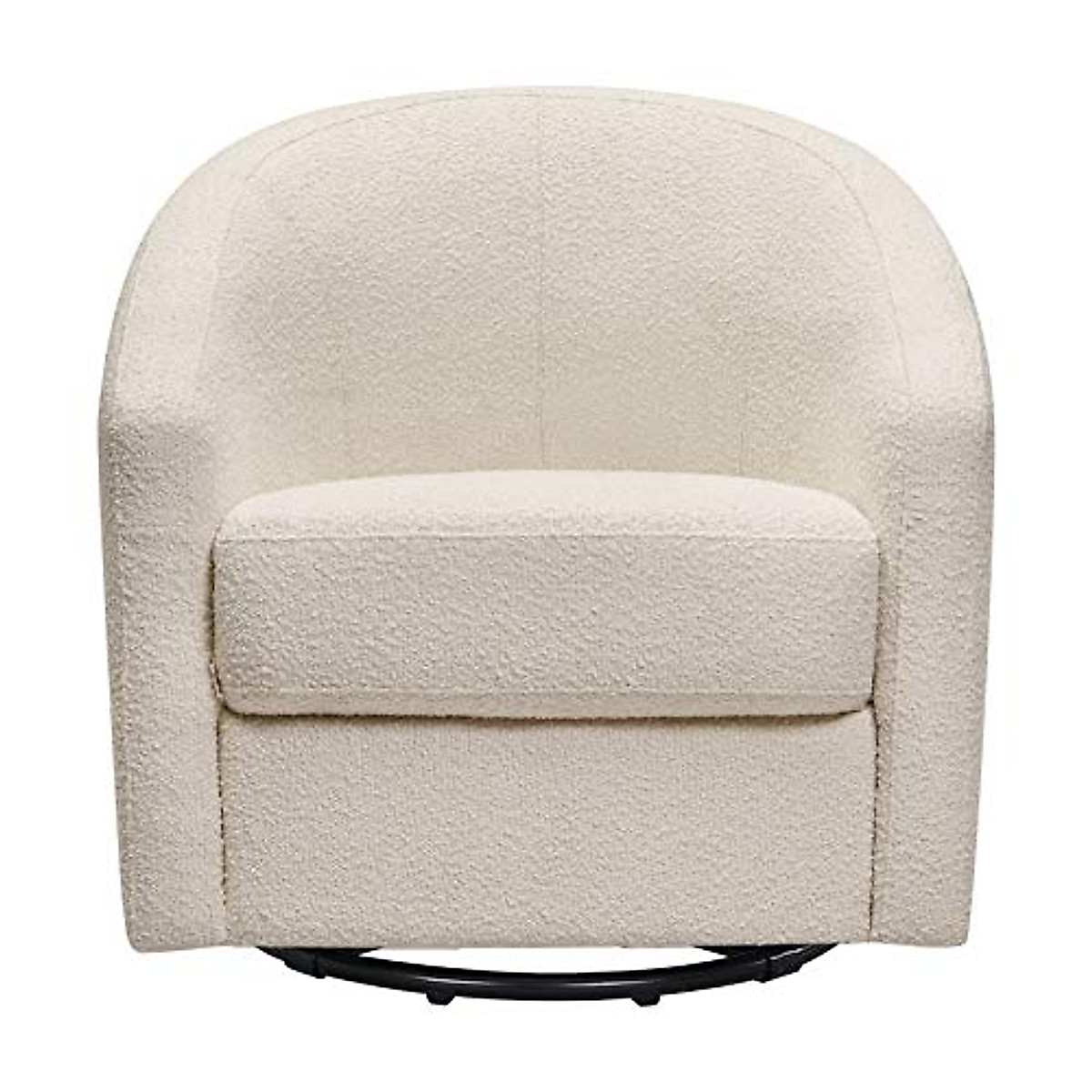 Babyletto Madison Swivel Glider in Polyester Ivory Boucle, Greenguard Gold and CertiPUR-US Certified