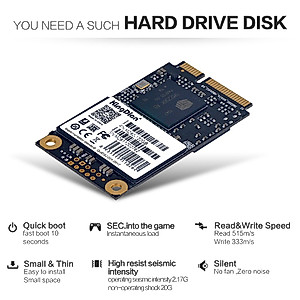 KingDian mSATA Mini PCIE 120GB SSD Solid State Drive (30mm*50mm) (M280 120GB)
