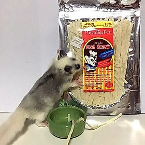 Polar Bear's Pet Shop 1 Pcs Family Pack Fish Flavor Sugar Glider Hamster Squirrel Chinchillas Small Animals Sandwich Snacks and Food (120g)
