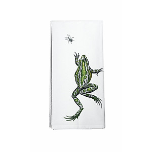 Montgomery Street Frog and Fly Cotton Flour Sack Dish Towel