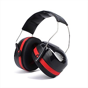 NUZAMAS Ear Defenders, Sound Hearing Protection, Ear Muffs Noise Cancelling Headphones, Shooting, Construction, Gardening, Lawn Mowing, Garage Work - Padded Head Band Fits Adults and Kids