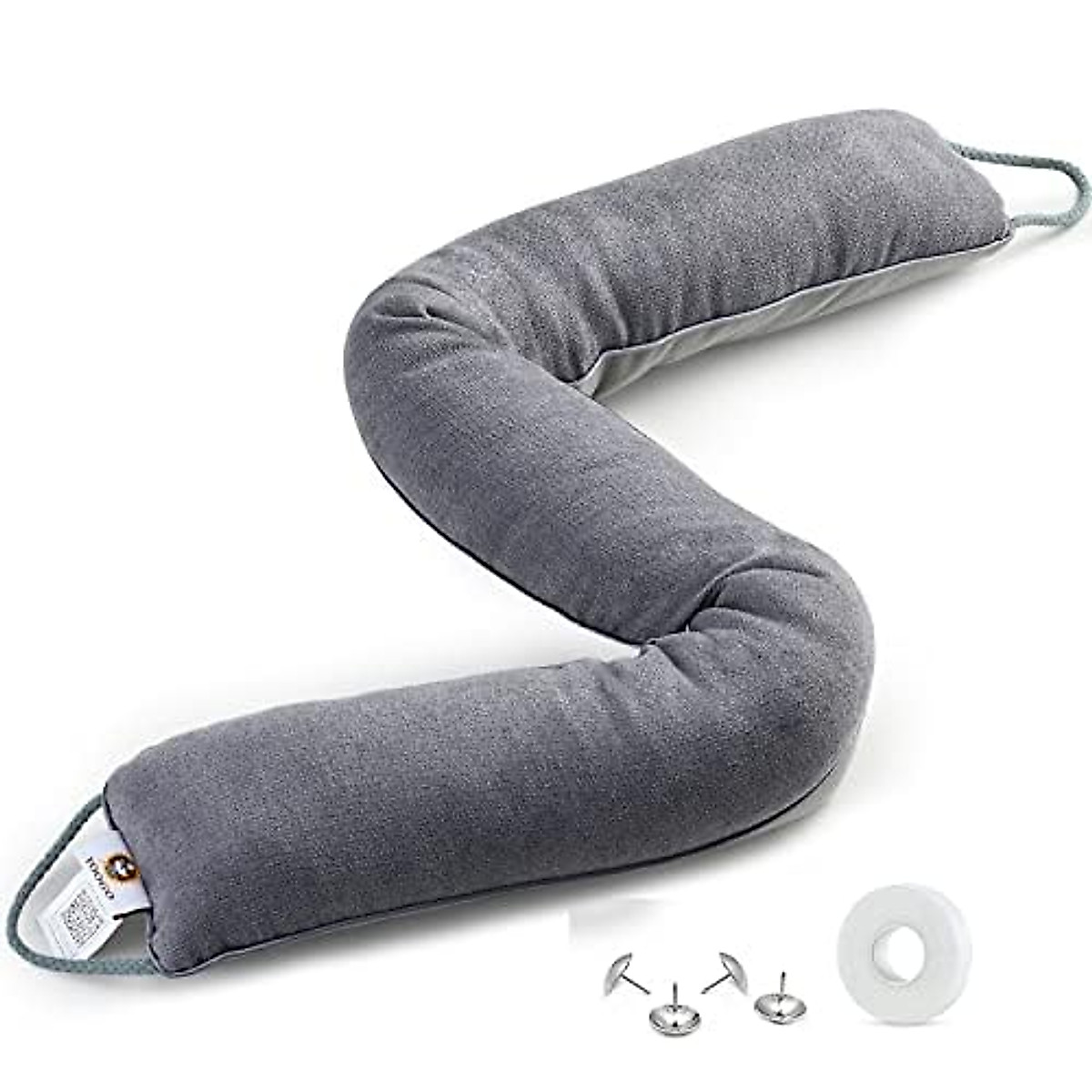 Door Draft Stopper,YOOGO 36 Inch Under Door Draft Blocker for Bottom of Door,Weighted Under Door Draft Noise/Wind/Light/Air/Dust/Odor Blocker for Apartment Door Gap Filler Bottom,Fabric Draft Guard