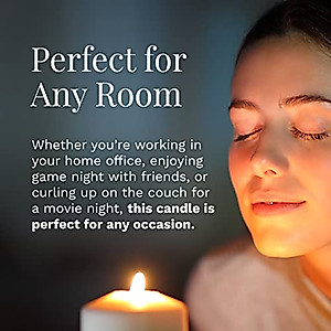 Candle-lite Scented Candles, Saltwater Lotus Fragrance, One 18 oz. Single-Wick Aromatherapy Candle with 110 Hours of Burn Time, White Color