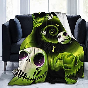 Before Christmas Blanket Flannel Throw Blanket Ultra Soft Warm Plush Bedding for Couch Bed Living Room Sofa 50"X40"