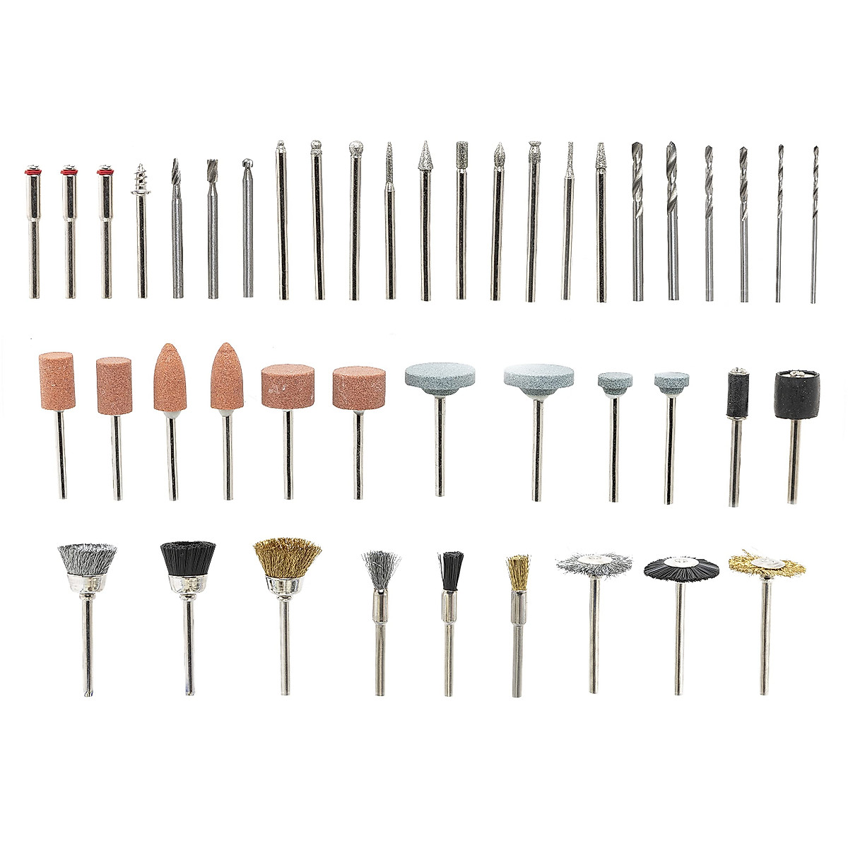 NEIKO 50493A Rotary Tool Accessories Kit, 228 Piece Rotary Tool Kit, 1/8” Shank Accessories, Rotary Tool Attachment Kit, Rotary Tool Bits, Sanding Accessories for Tools, Rotory Tool Kit