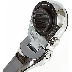 Rauckman Utility Products BugWrench, 4-in-1 Double Ended Reverse Ratcheting Box Wrench - 1/2”& 5/8” x 9/16”& 3/4”- Heavy Duty Forged Flex Head - Combination Wrench