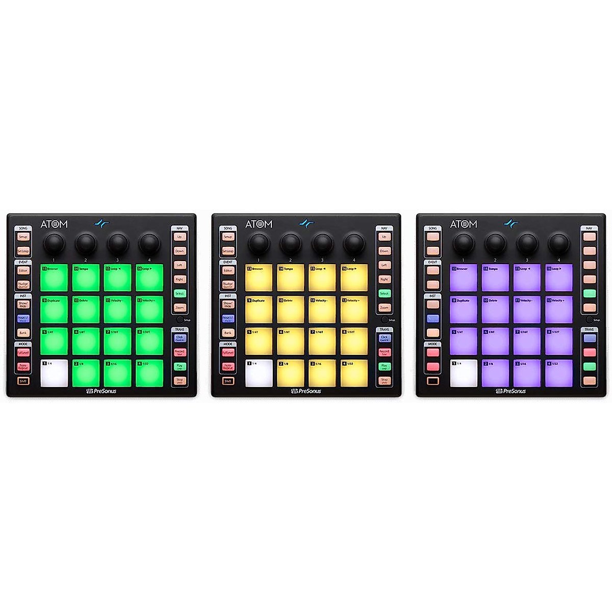 PreSonus ATOM Production/MIDI and Performance Pad Controller w/Professional Studio Microphone and Recording Kit