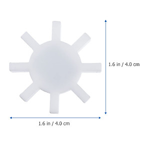 ULTECHNOVO Cross Type Stir Bar 2pcs Stirring Bar Stir Plate Bar Mixer Stir Gear Shape Stir Bar Laboratory Bar Stir Bar Gear Shape Gear Mixer Stir PTFE White Magnet Magnetic Retriever