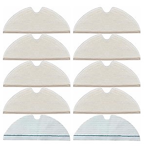 Frexusuent Mop Pad Replacement for Roborock Q5 Pro/Q5 Pro+/Q5/Q7/Q7 Max/S5/S5 MAX/S6/S6 MAXV/S6 Pure/E-Series Robot Vacuum Cleaner, Reusable Microfiber and Disposable Mop Pad