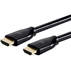 Monoprice Certified Premium HDMI Cable - Black - 6 Feet (2 Pack) 4K@60Hz HDR 18Gbps 28AWG YUV 4