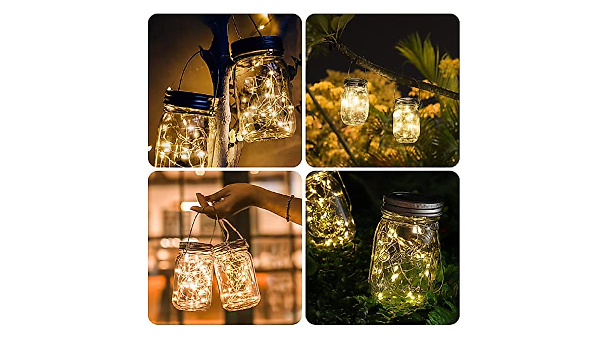 DOITOOL 8PCS Mason Jar Wire Hangers for Decorative Hanging Jars