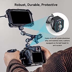 SMALLRIG Rosette Magic Arm 11 Inch with Ball Head, 1/4"-20 Screws, and Anti-Twist Pins, for Cameras/iPads/Monitors/LED Lights/Smartphones/Action Cameras, Max Load Capacity 3kg - 3959