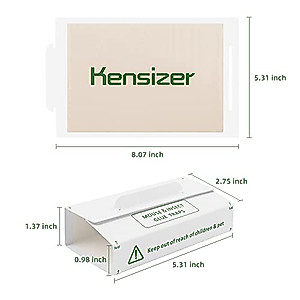 Kensizer 50-Pack Mouse & Insect Glue Traps Trampas para Ratones Pest Trap with Peanut Flavor Catching Mice, Millipedes, Scorpions, and Other Insects Indoor