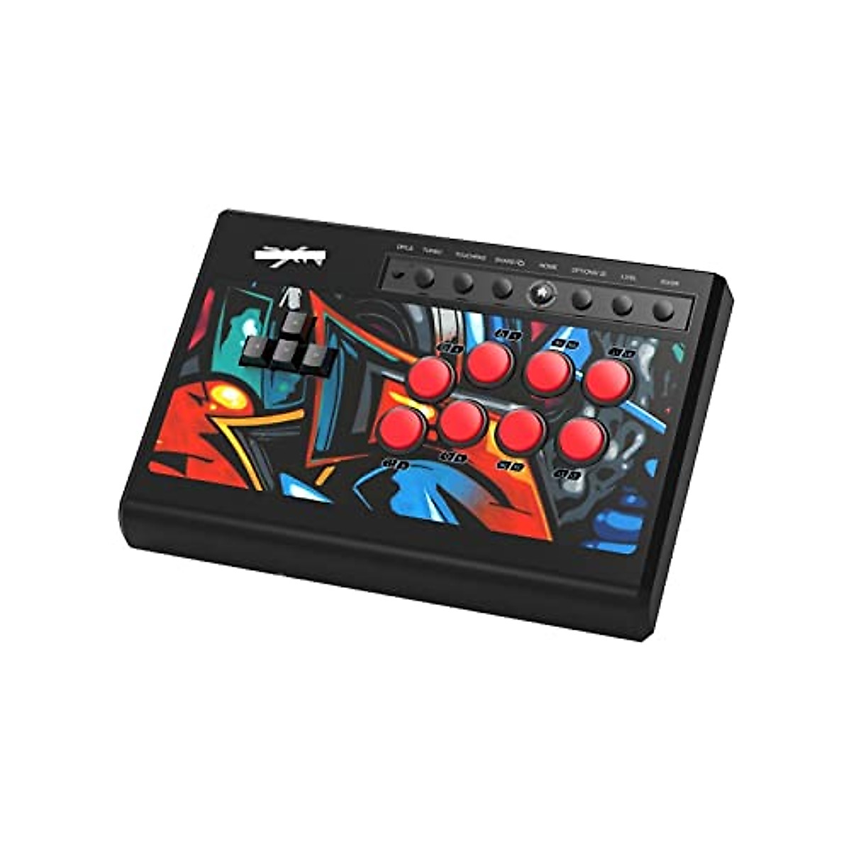 DIACCO Arcade Fight Stick X8 Joystick Wired Game Controller Fighting Stick Compatible with PS3/PS4/N-S/PC/Android/Xbox One/Series (Color : Black)