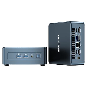 GEEKOM Mini PC Mini IT12, 12th Gen Intel i7-12650H NUC12 Mini Computers(10 Cores,16 Threads) 16GB DDR4/512GB PCIe Gen 4 SSD Windows 11 Pro Desktop PC Support Wi-Fi 6E/Bluetooth 5.2/USB 4.0/2.5G LAN/8K