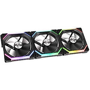 Lian Li UNI FAN SL120 3 Pack Black - with Controller (ARGB 120mm LED PWM Daisy-Chain)