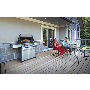 Napoleon P500RSIBPSS-3 Prestige 500 RSIB Propane Gas Grill, sq. in + Infrared Side and Rear Burner, Stainless Steel