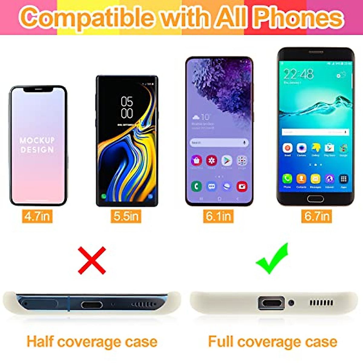 Flutesan 3 Sets Phone Lanyards Universal Cell Phone Crossbody Lanyard with Phone Patch Tab Adjustable Size Boho Rope