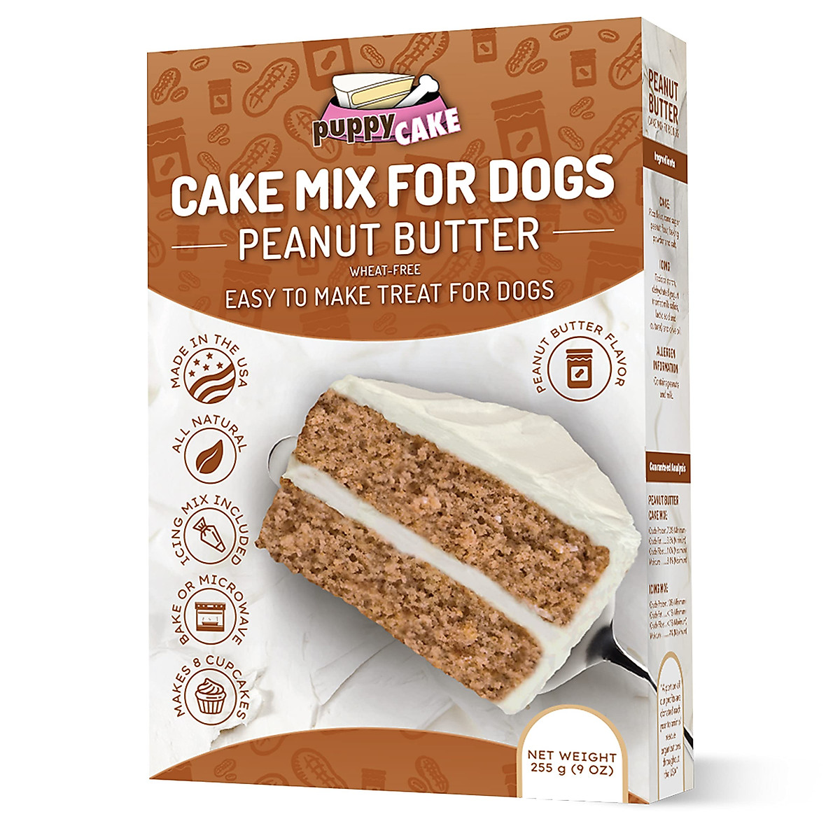 Puppy Cake Dog Birthday Cake Mix 6 Flavors - Cake Mix for Dogs, Icing Mix, Bake or Microwave, Made in USA, All Natural Fluffy & Moist Dog Cake Mix