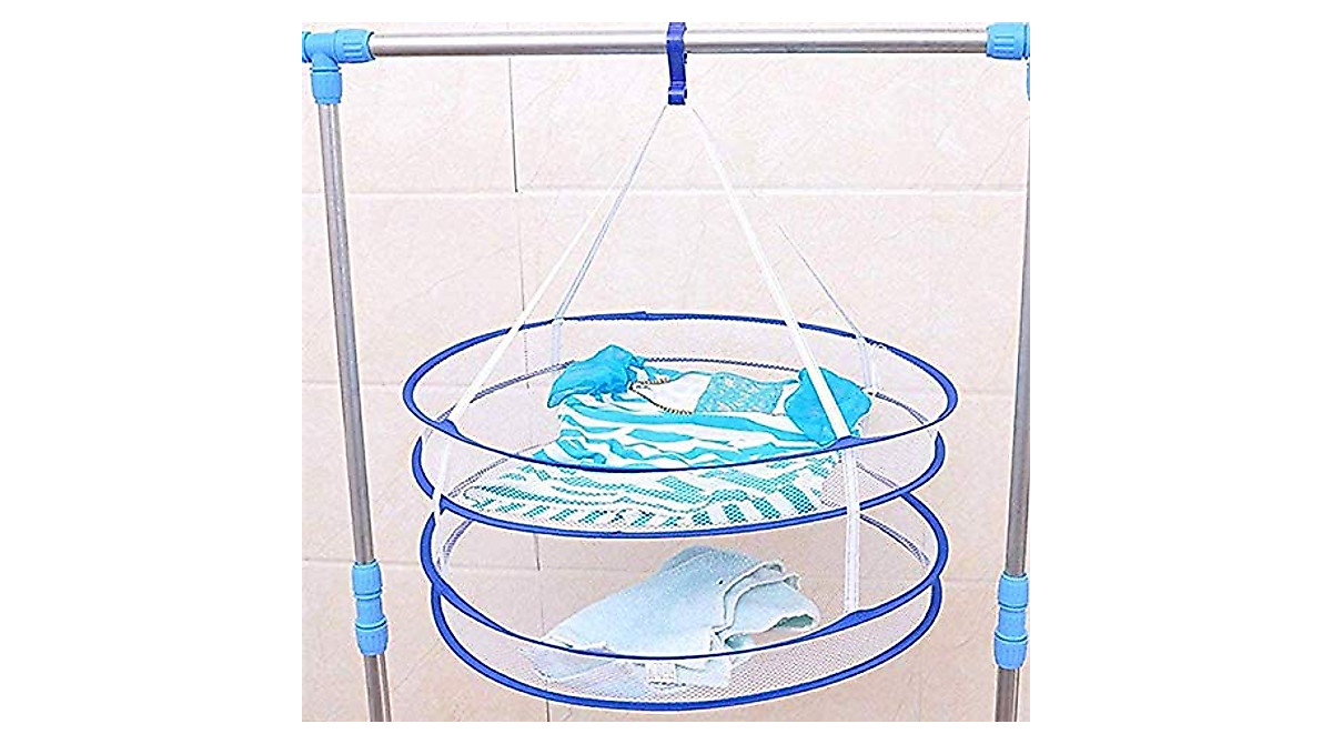 DurReus 2-Layer Mesh Drying Rack for Herbs & Clothes