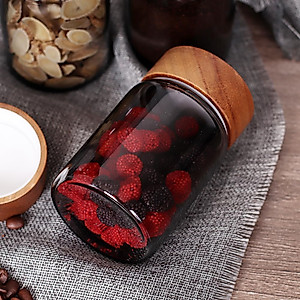 SAIOOL 6 Pcs Small Grey Glass Spice Jars with Label,High Sealing Threaded Mouth, 8.79oz /260ml*6,Empty Cylinder Spices Bottles,Storage Jars with Airtight Screw Lids,Retro Style