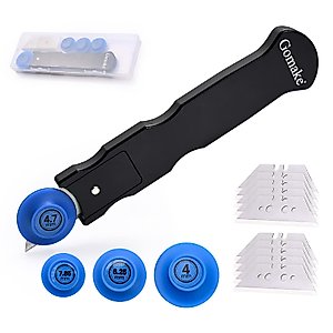 Gomake Vinyl Wrap Cutter Car Coating Film Window Tint Cutting and Trimming Alloy Roller Positioning Knife Paperback Slitter Knife Car Wrap Film Vinyl Gap-Cutter for Car Wrapping,Wallpaper Pasting