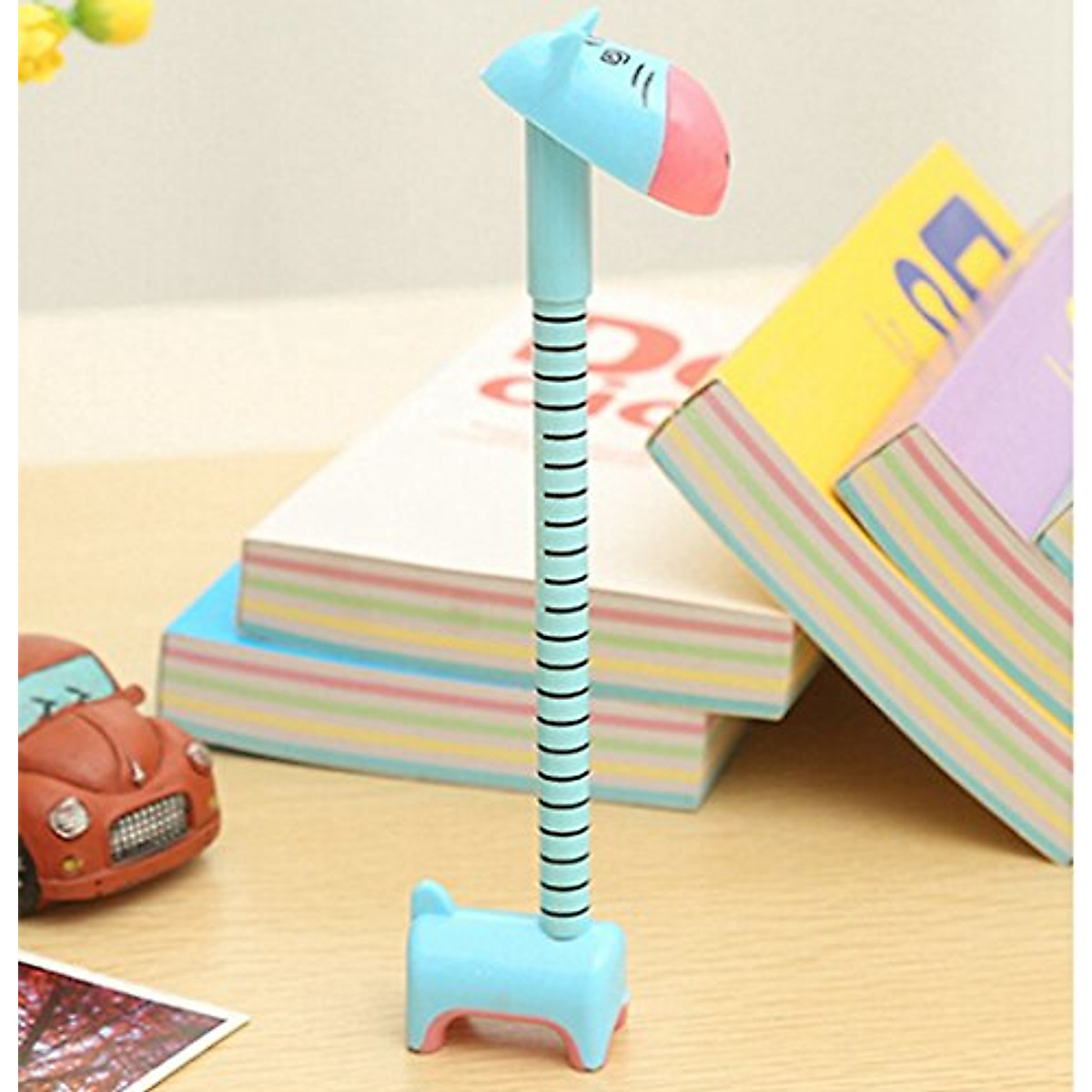 KitMax (TM) Pack of 12 Pcs Cute Cool Giraffe Donkey Zebra Shape Personalized Promotional Ballpoint Pens Office School Supplies Students Children Gift