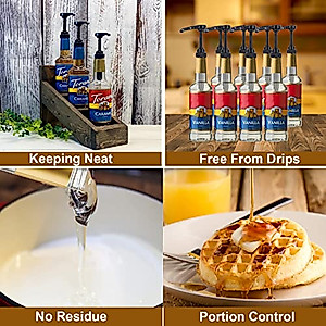 SunyamGo Coffee Syrup Pump, Compatible with Torani, DaVinci, Jordans Skinny Syrups - Torani Syrup Pump Dispenser Fits 750Ml Bottles, Black (Pack of 3)