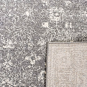 SAFAVIEH Evoke Collection 4' x 6' Grey/Ivory EVK270S Shabby Chic Distressed Non-Shedding Living Room Bedroom Accent Rug