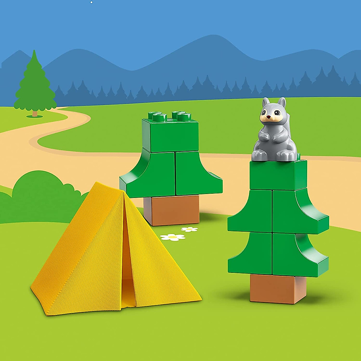 LEGO DUPLO Town Family Camping Van Adventure 10946 Building, Playing and Learning Camping Toy for Toddlers and Kids; New 2021 (30 Pieces)