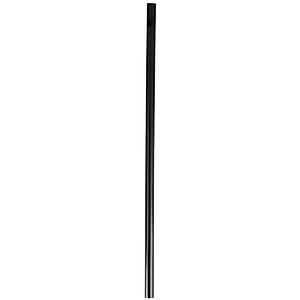 BWS 7 3/4" Jumbo Black Unwrapped Straw, Case of 5000