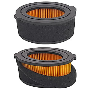 JICHEKU 951-10794 Air Filter Compatible With MTD 951-14262 751-14262 751-10794 Fits Series 208 cc Troy-Bilt Yard-Man Yard Machines White Outdoor Huskee Bolens Tillers Craftsman Lawn Mower (2Pcs)